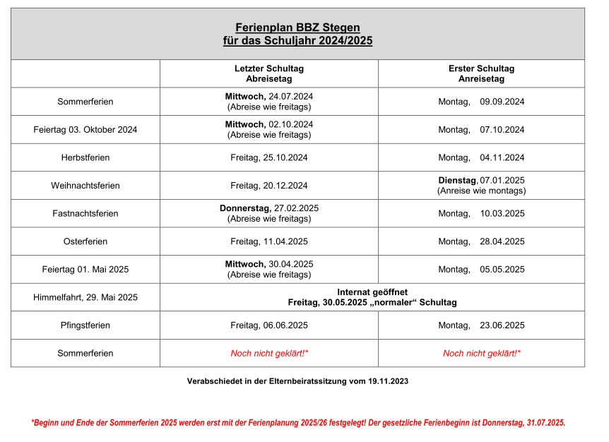 Termine – BBZ Stegen